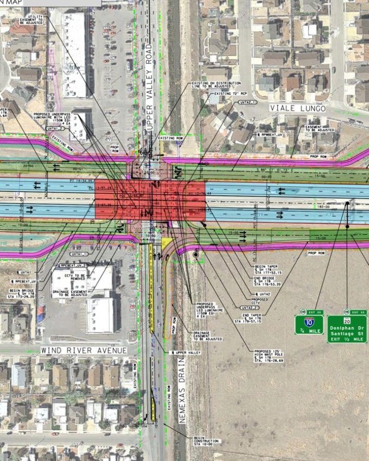 New Westside Spaghetti Bowl Construction Artcraft - ToDoElPaso.com
