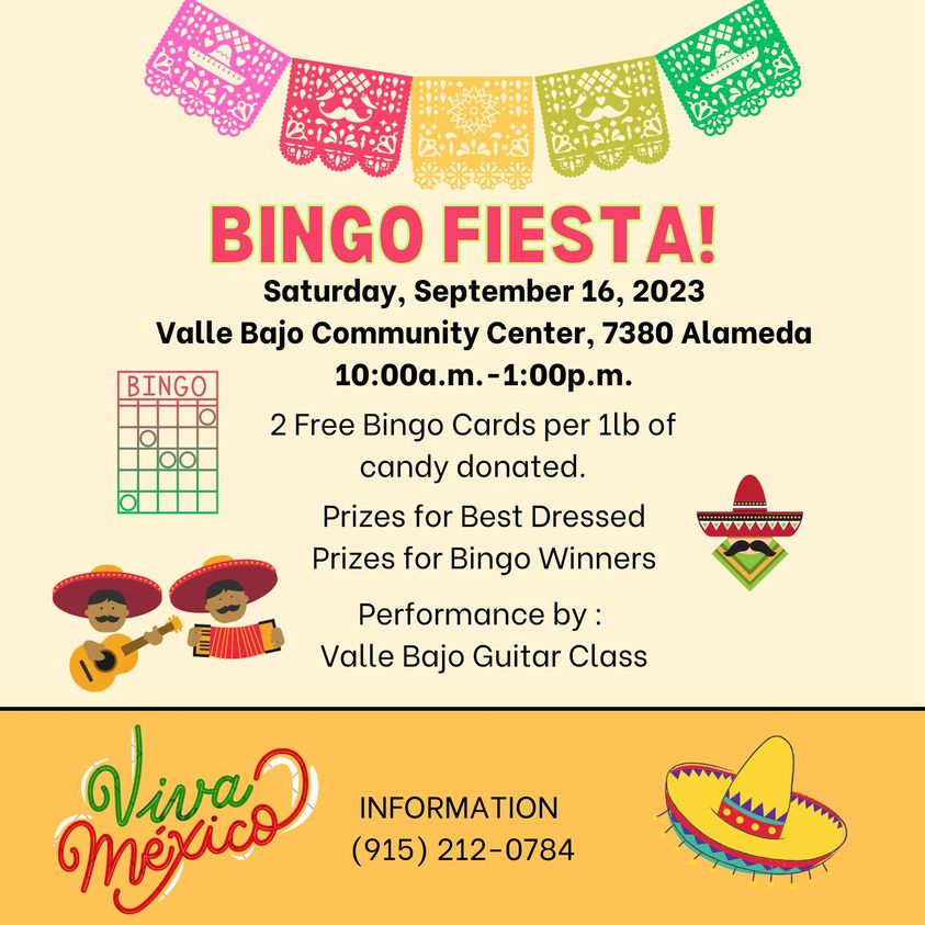 Bingo Fiesta - ToDoElPaso.com