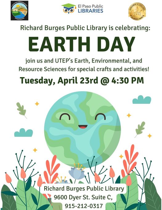 Celebrate Earth Day at the Richard Burges Library – ToDoElPaso.com