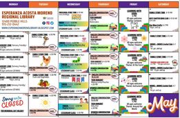 Esperanza Acosta Moreno Regional Library May Activities Todoelpaso