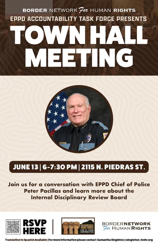 Town Hall Meeting EPPD Chief - ToDoElPaso.com