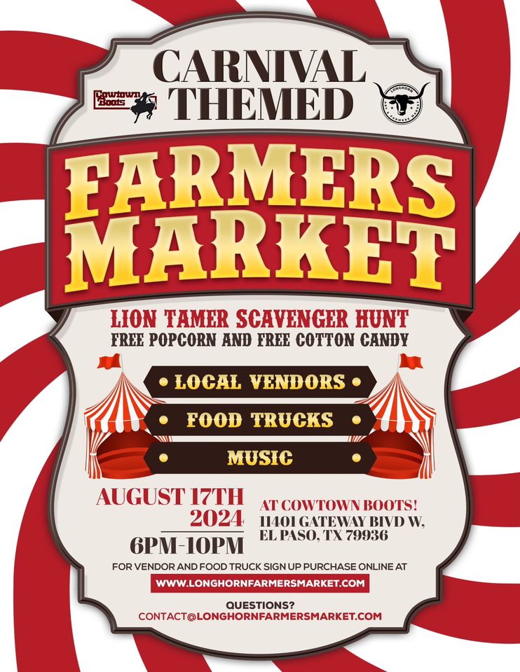 Mini-Carnival themed Farmers Market - ToDoElPaso.com