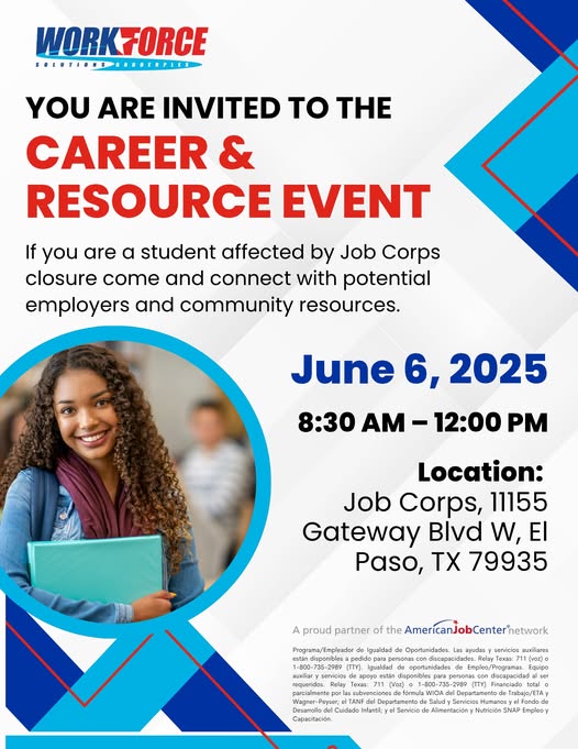 Job Corps Career & Resource Event - ToDoElPaso.com