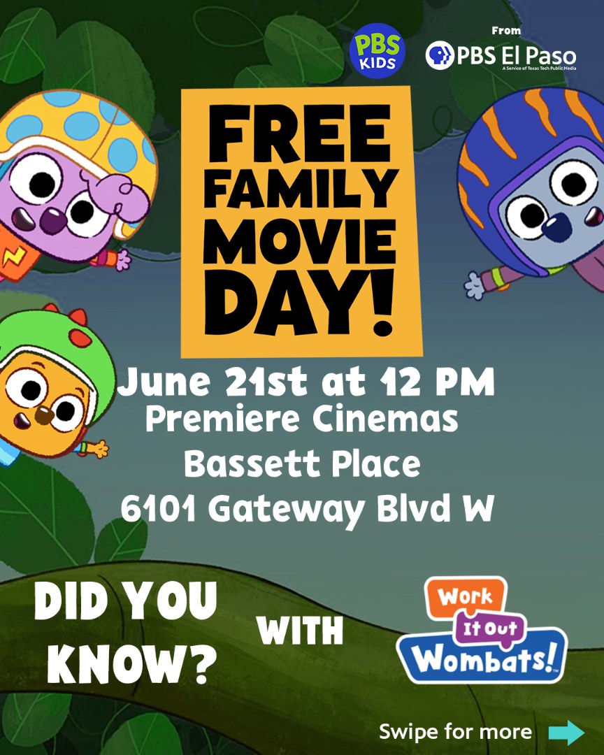 PBS KIDS Free Family Movie Day – Work It Out Wombats! - ToDoElPaso.com