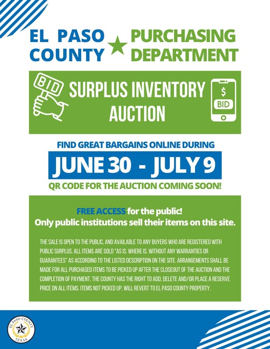 Surplus Inventory Auction - ToDoElPaso.com