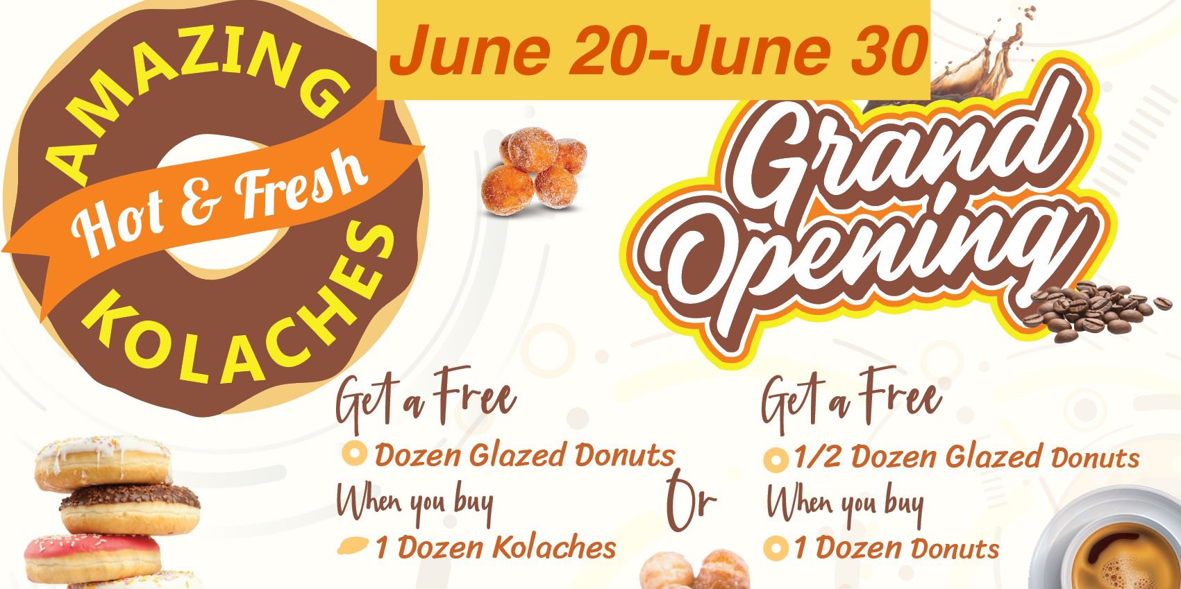 Amazing Donuts Hot & Fresh Kolaches Grand Opening Celebration - ToDoElPaso.com