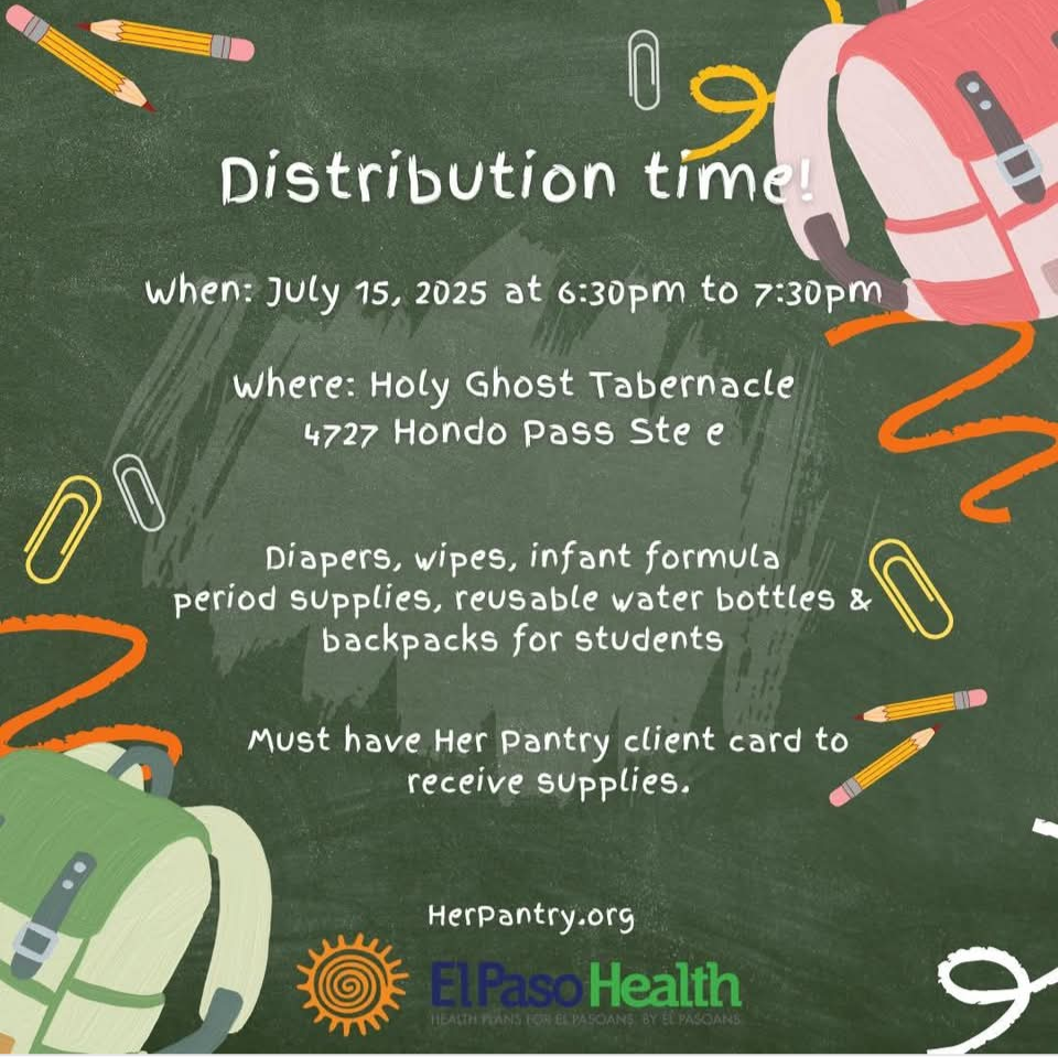 Back-to-School Distribution with Her Pantry - ToDoElPaso.com
