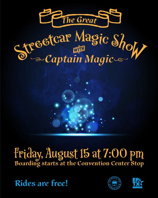 The Great Streetcar Magic Show with Captain Magic - ToDoElPaso.com