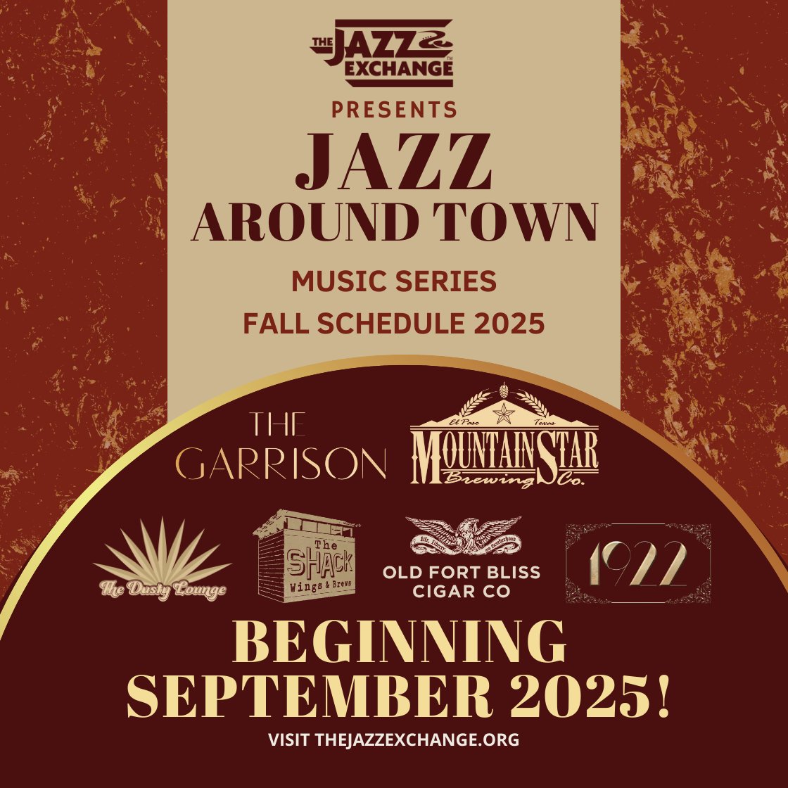 Fall 2025 Jazz Around Town Music Series by The Jazz Exchange ...